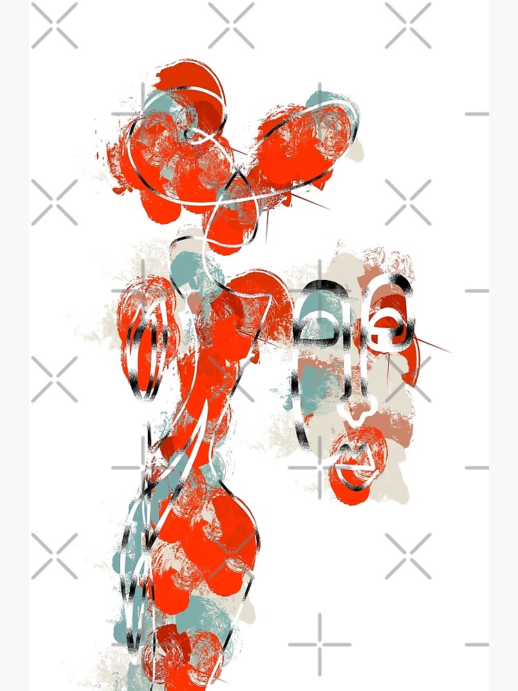 Impression photo « Dessin au trait rouge, estampes rouges, dessins au ...