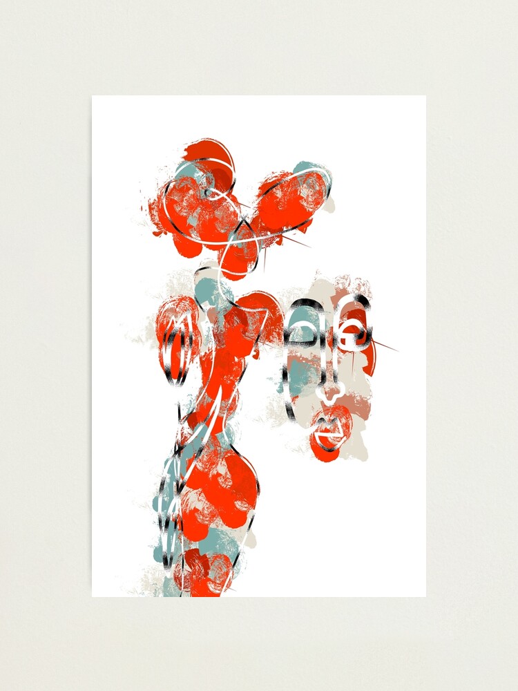 Impression photo « Dessin au trait rouge, estampes rouges, dessins au ...