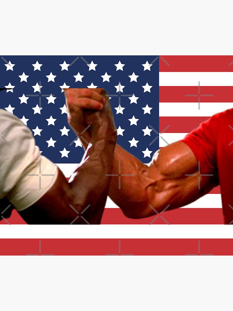 "Dutch and Dillon famous Handshake" Sticker by Moumni28 | Redbubble