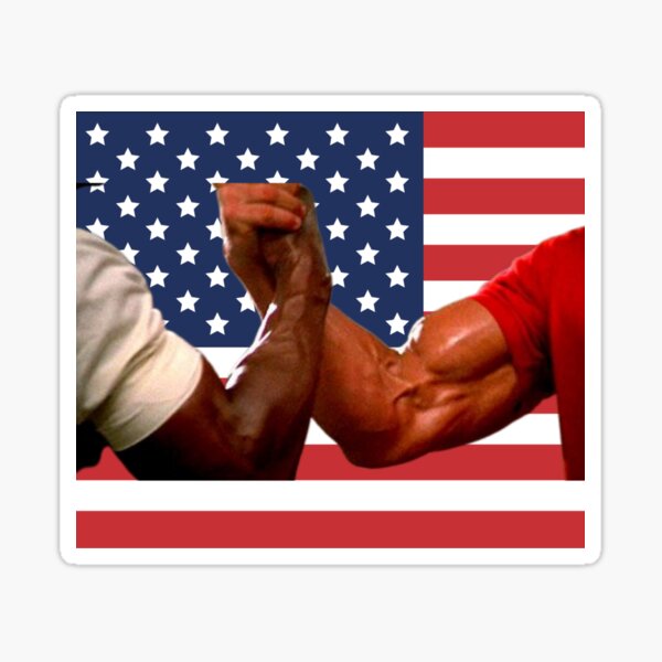 "Dutch and Dillon famous Handshake" Sticker by Moumni28 | Redbubble