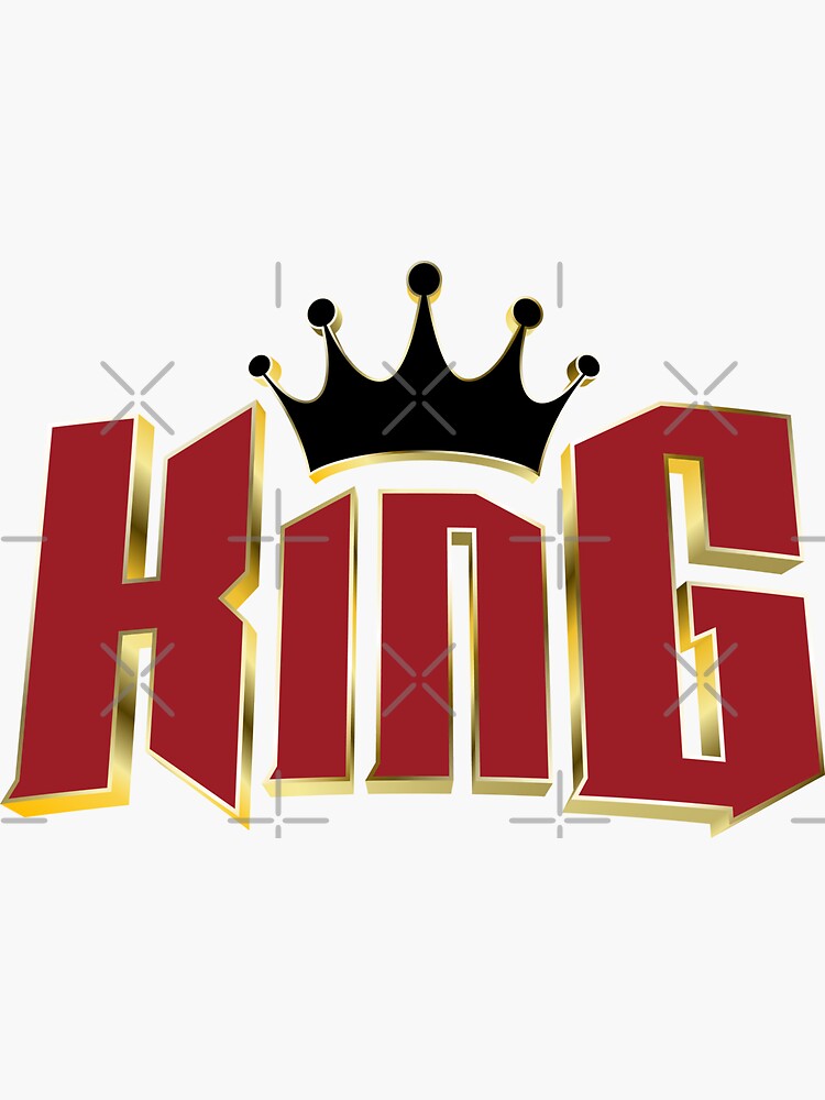 "KING" Sticker by RKR-Designs | Redbubble