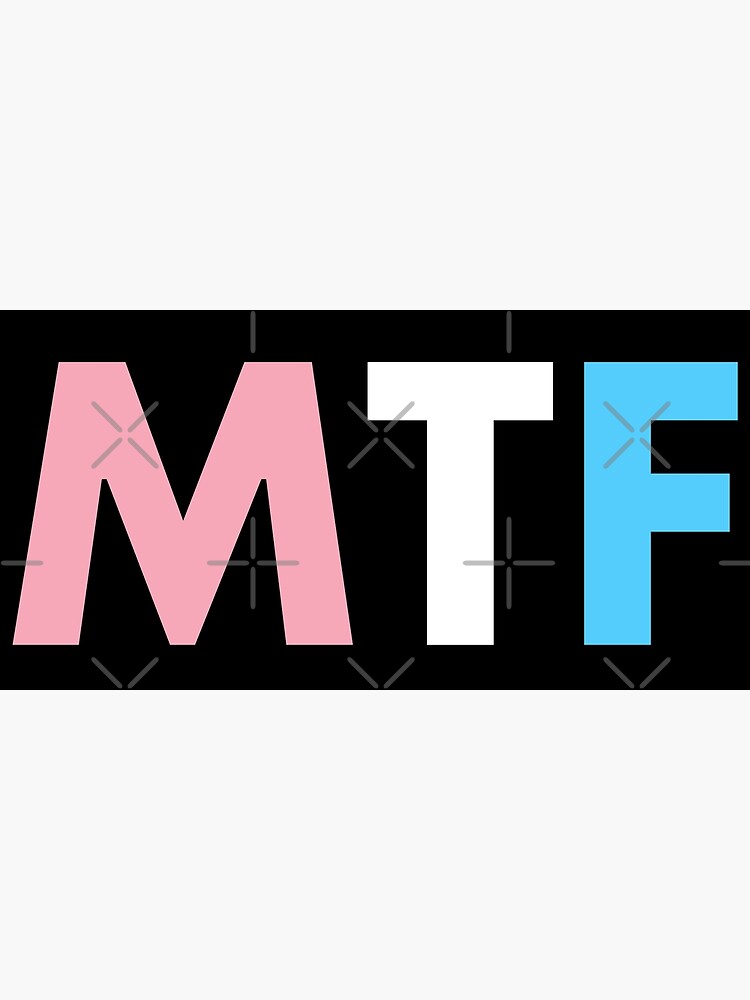 "MTF Transgender Flag Colors - Male To Female" Poster for Sale by ...