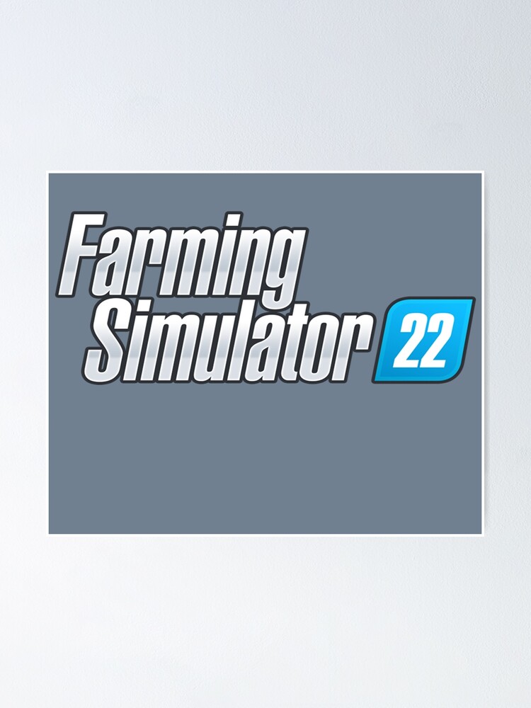 "Farming Simulator 22 logo" Poster by louis2020 | Redbubble