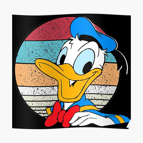 "Donald Duck Retro Funny" Poster for Sale by soebekhi | Redbubble