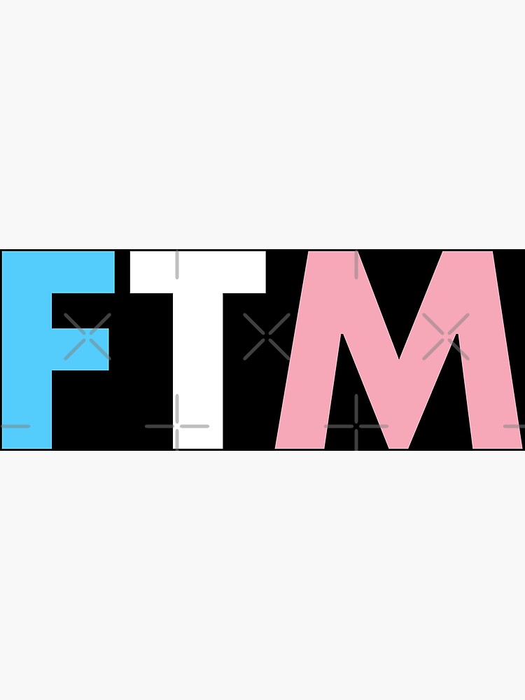 "FTM Transgender Flag Colors - Female To Male" Poster for Sale by ...