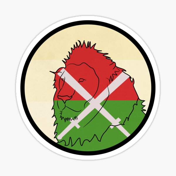 "Kachin State Lion Flag" Sticker by ASleepingForest | Redbubble