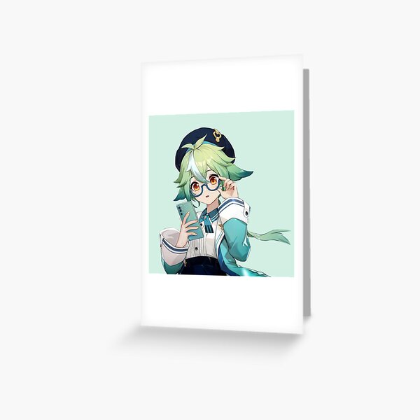"Sucrose - Genshin Impact" Greeting Card for Sale by persephonexx ...