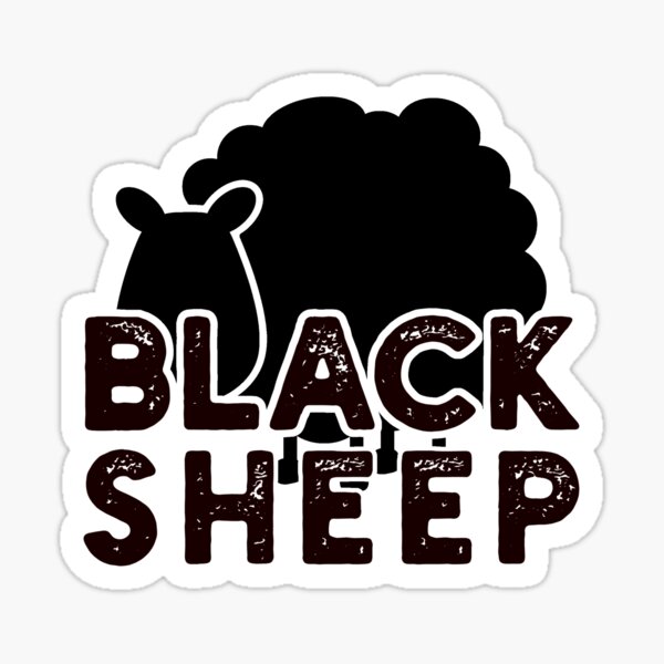 "Black Sheep" Sticker for Sale by first-draft | Redbubble