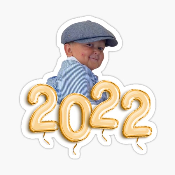 "Hasbulla happy new year 2022" Sticker for Sale by 2Be-elegant | Redbubble