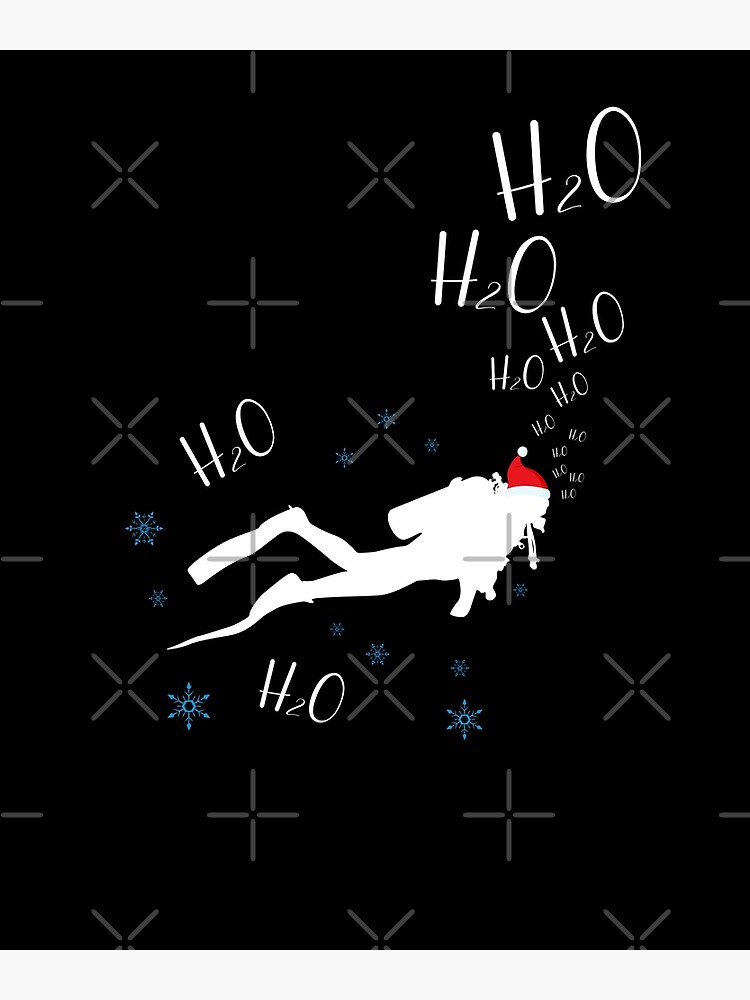 Poster « Plongée sous-marine Noël H2O H2O H2O », par Nostraw | Redbubble