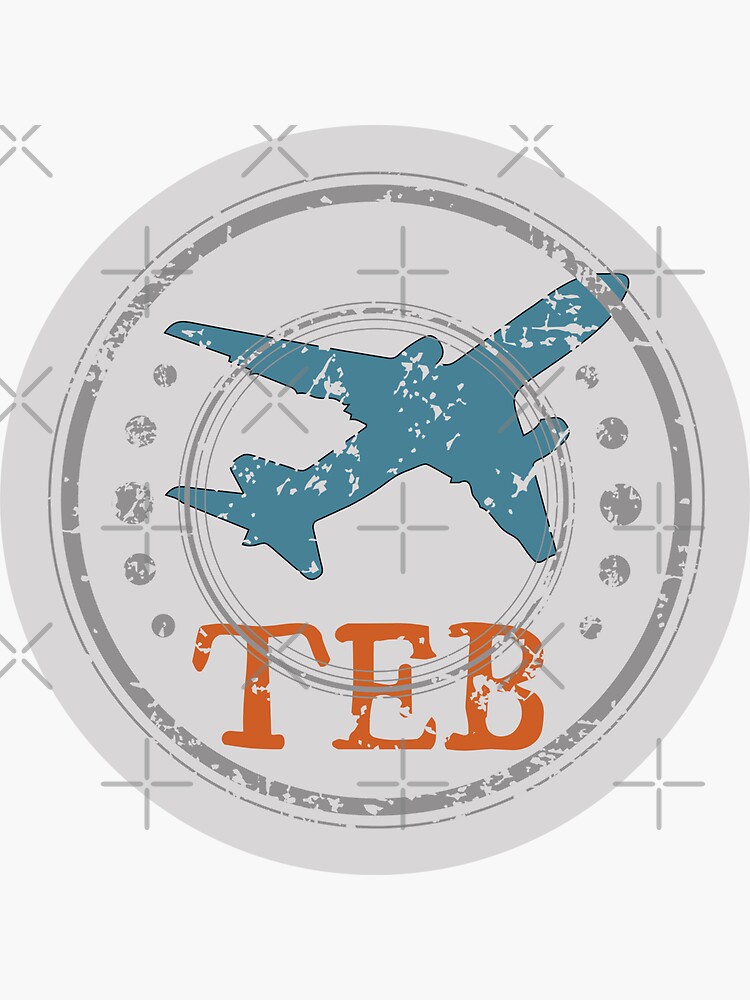 "Teterboro Airport TEB New York USA" Sticker for Sale by Monkeywell ...