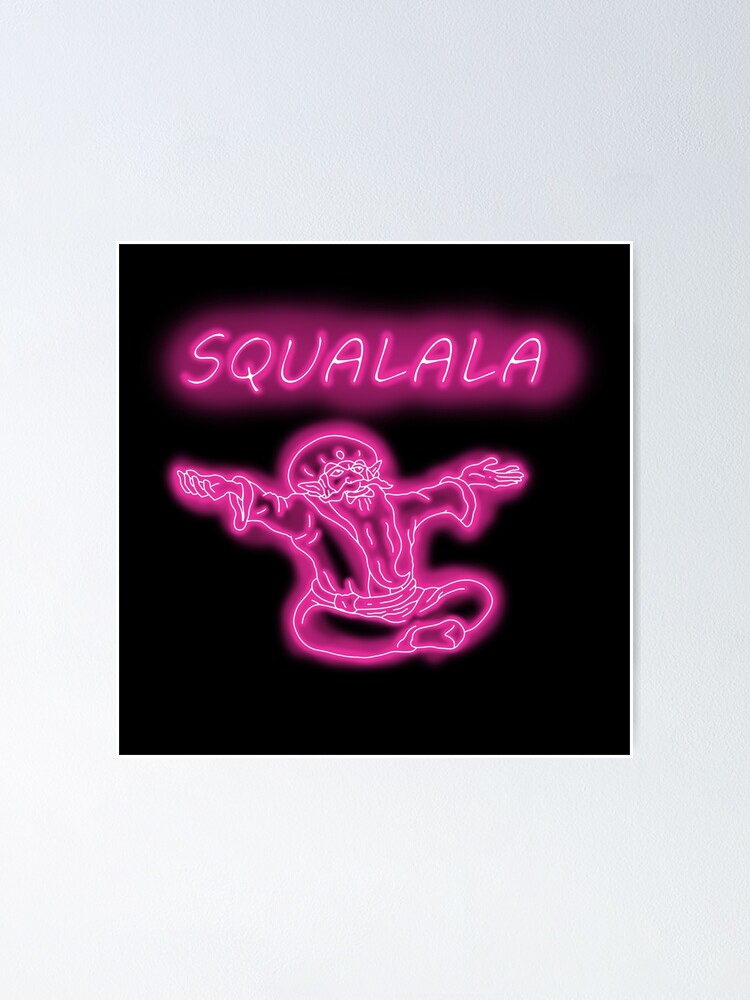 "Squalala neon effect" Poster by foxi21 | Redbubble