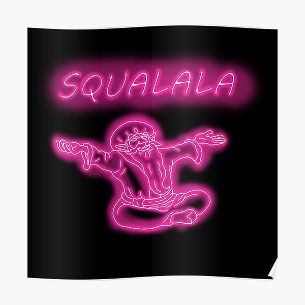 "Squalala neon effect" Poster by foxi21 | Redbubble