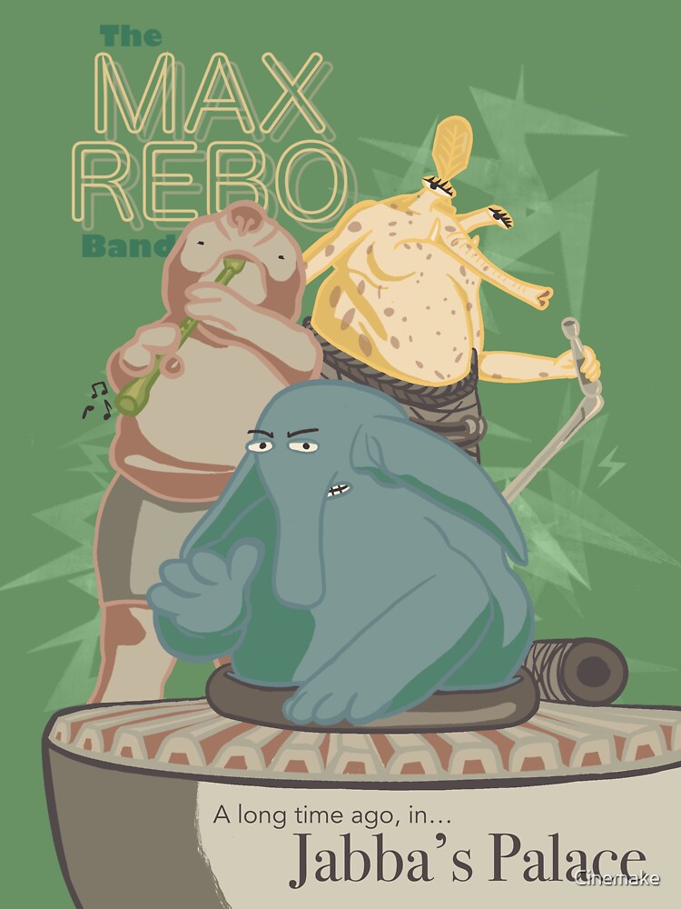 "The Max Rebo Band Poster" Sticker by Cinemake | Redbubble