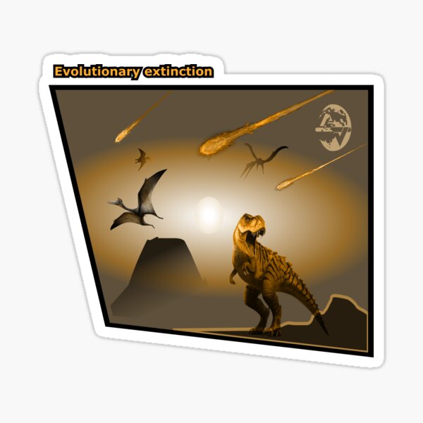 "Evolutionary Extinction. Appearance" Sticker for Sale by Lucavalant ...