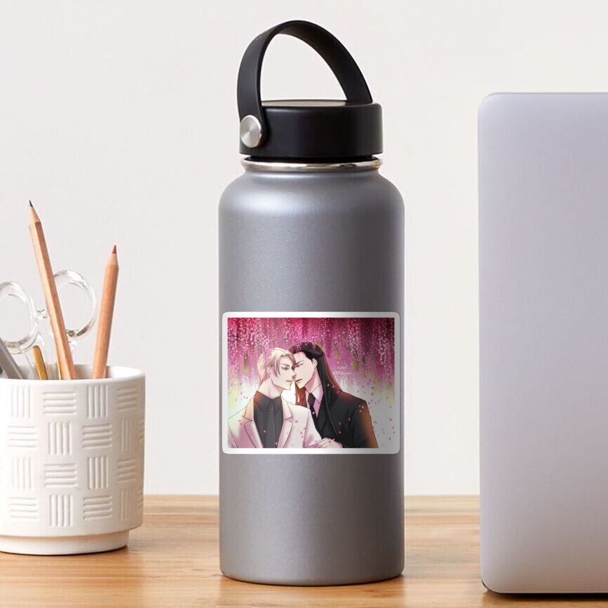 "Tseng x Rufus under the wisteria" Sticker by 70th-Heaven | Redbubble