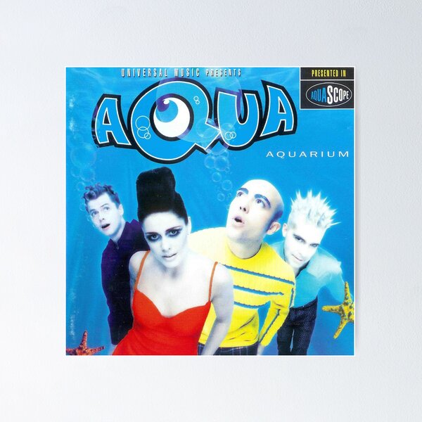 "Aqua "Aquarium" Album Cover" Poster for Sale by adambombnickel | Redbubble