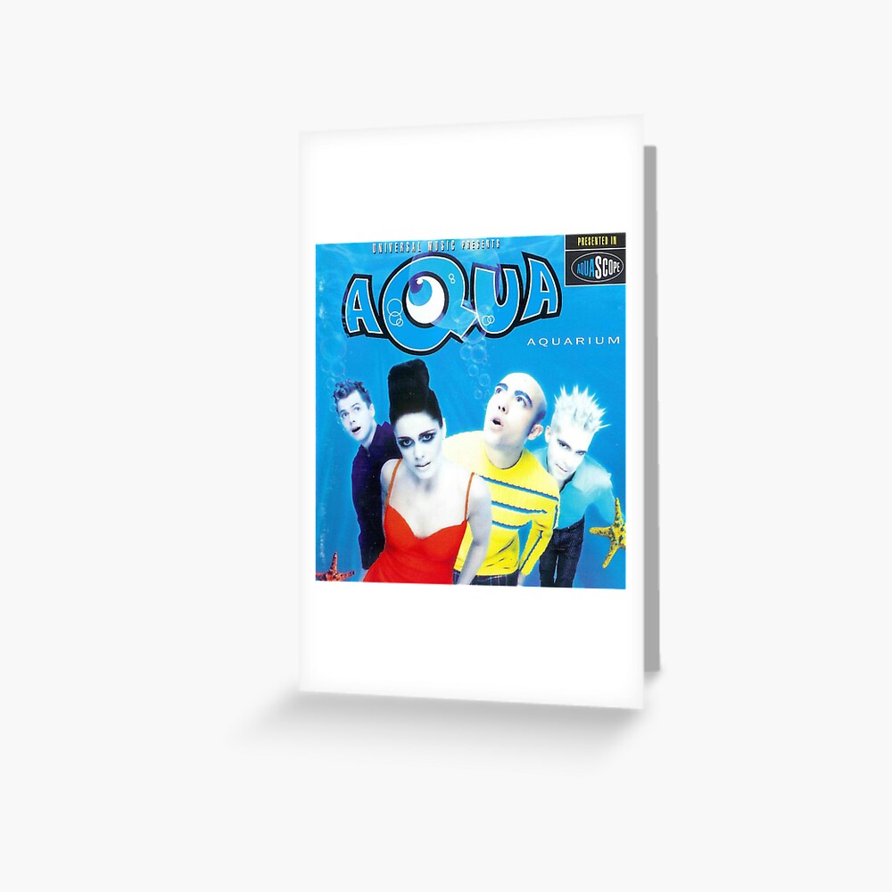 "Aqua "Aquarium" Album Cover" Greeting Card by adambombnickel | Redbubble