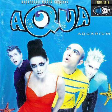 "Aqua "Aquarium" Album Cover" Sticker for Sale by adambombnickel ...