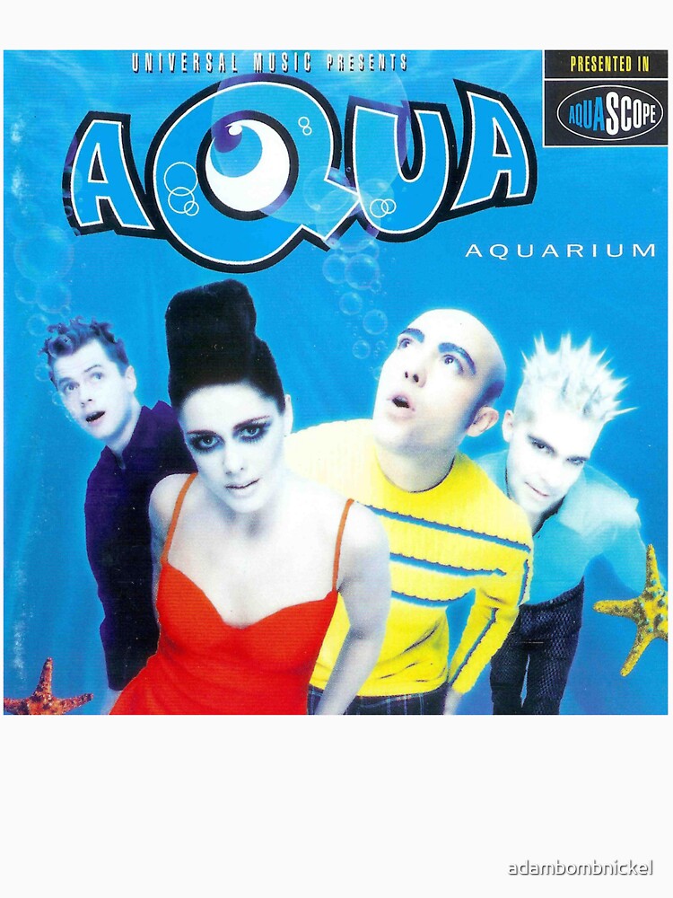 "Aqua "Aquarium" Album Cover" T-shirt for Sale by adambombnickel ...
