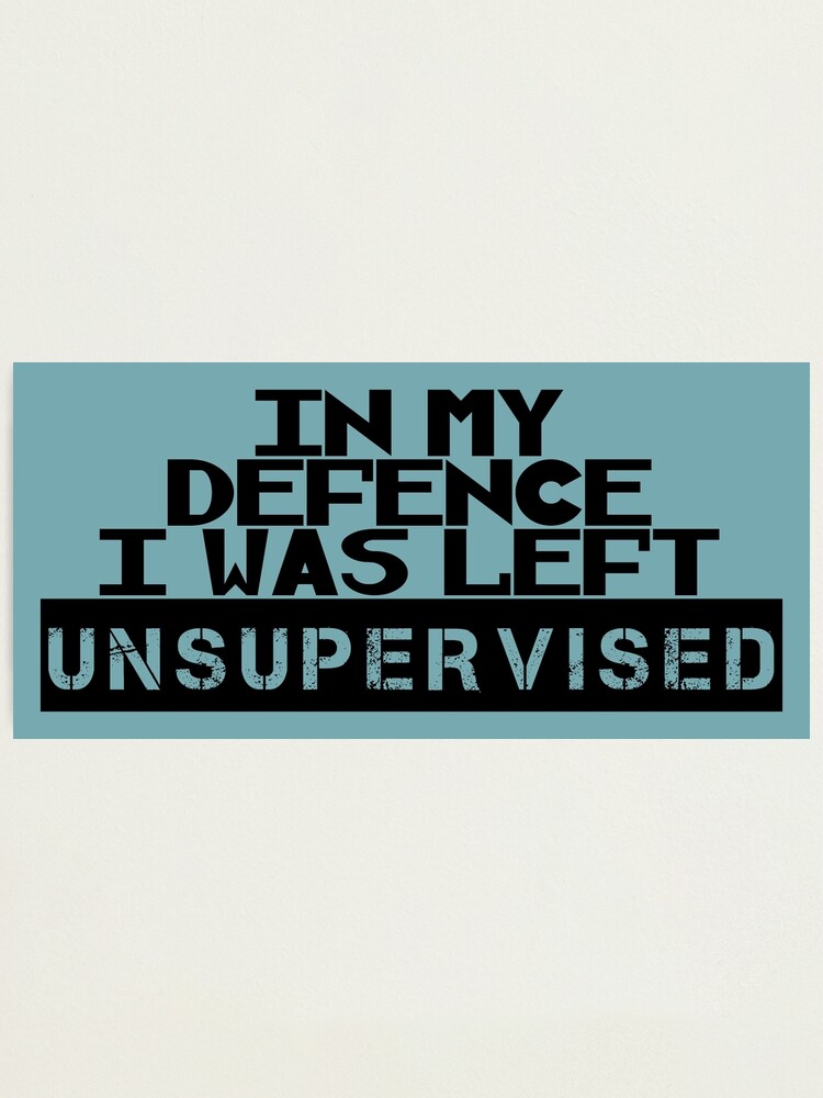 "In my defence, I was left unsupervised. Funny meme (black ...