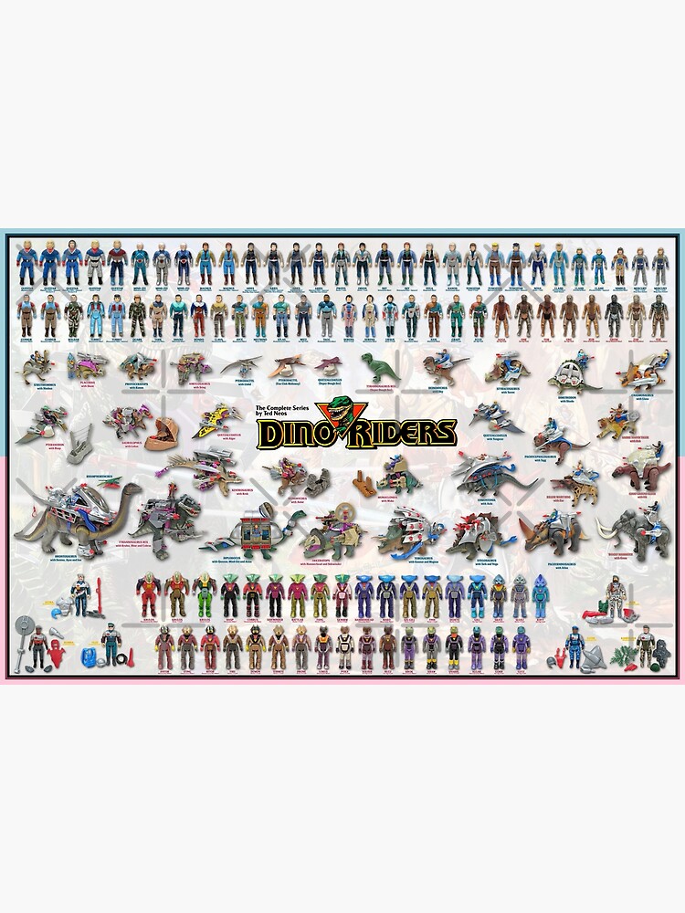 "Dino-Riders Collection Poster" Poster for Sale by DinoRidersWorld ...