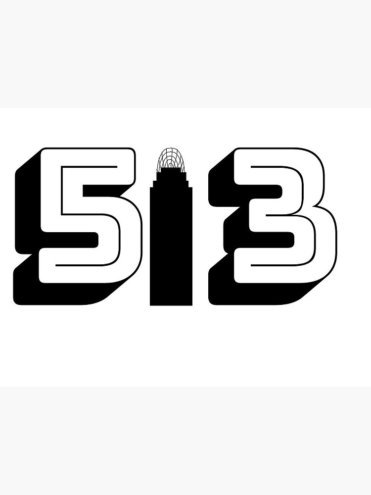 "513 Cincinnati Sticker" Sticker by manjot21 | Redbubble