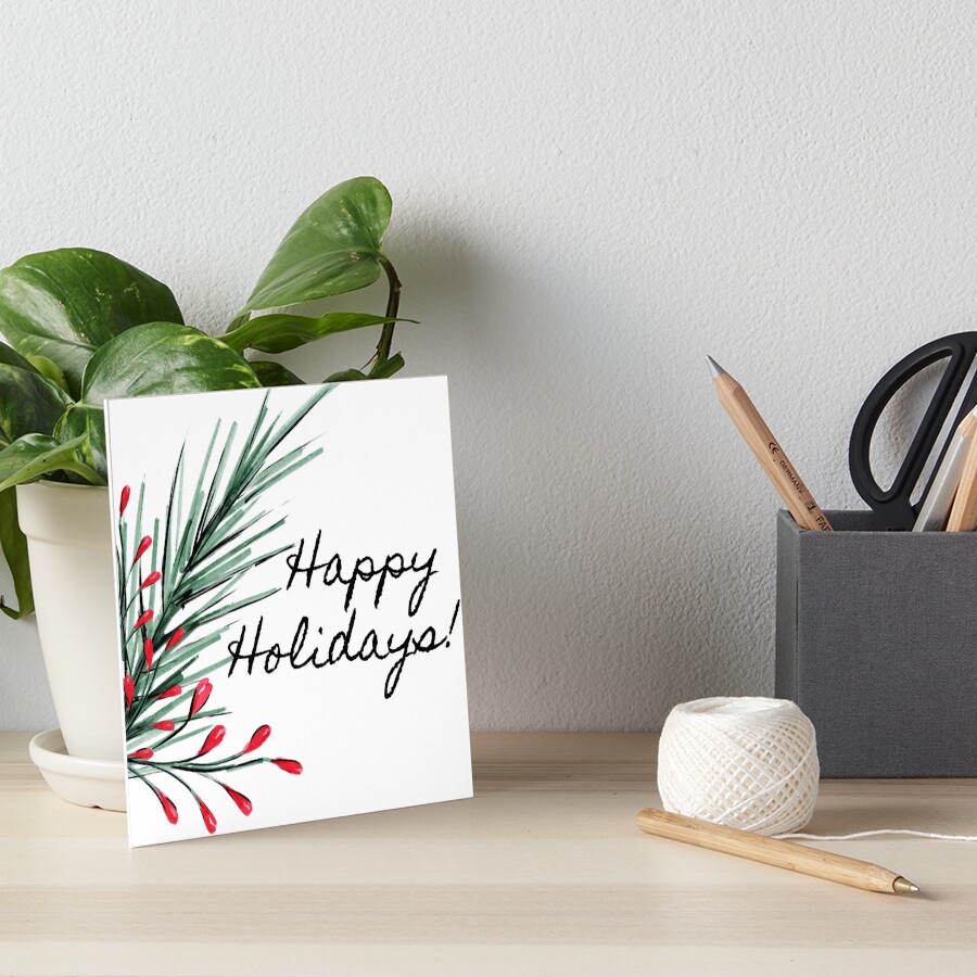 "Happy Holidays Meme" Poster for Sale by DeevaValli | Redbubble