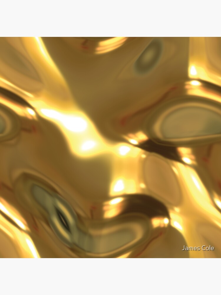 "Liquid Metal Gold" Poster for Sale by James-Cole | Redbubble