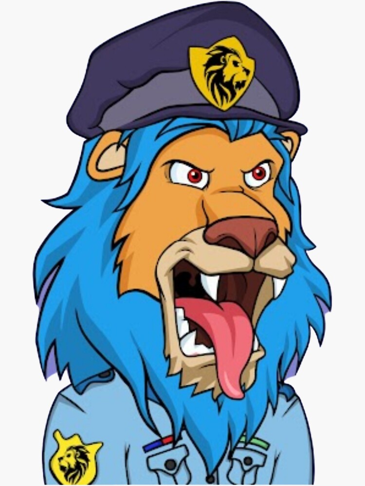 Pegatina « Lazy Lion NFT | Lazy Lion's Tounge Out NFT» de NFTGUY ...