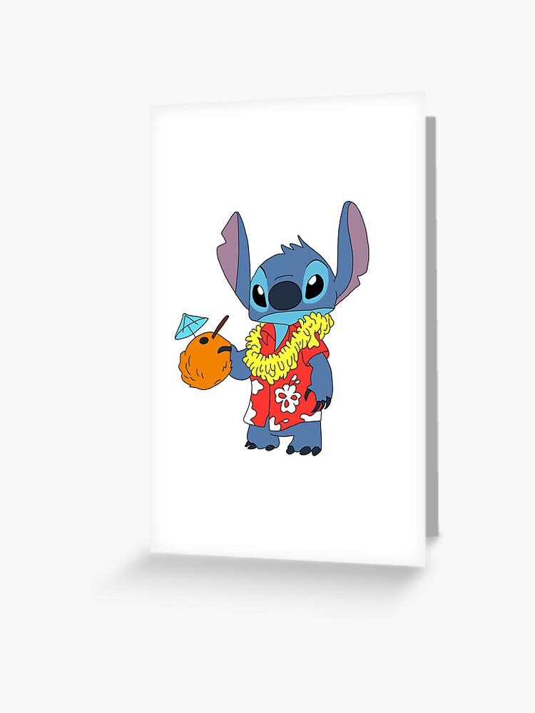 Tarjetas de felicitación for Sale con la obra «Stitch va a Hawai» de ...