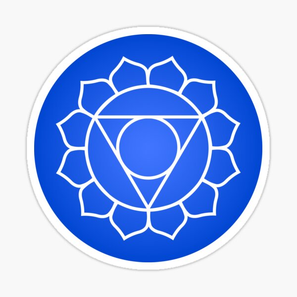 "Reiki Throat Vishuddha Chakra" Sticker for Sale by GoldenStrokes ...