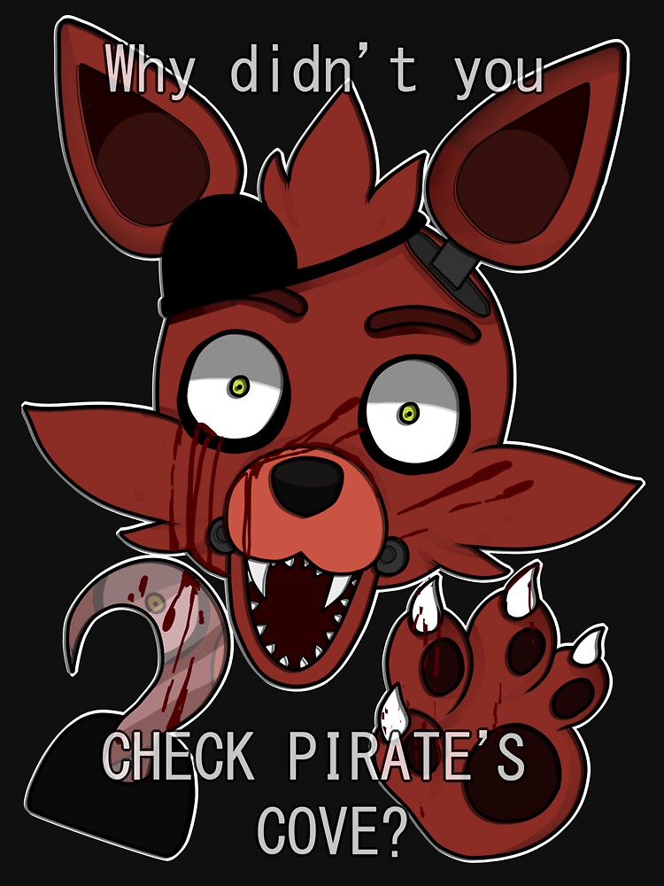 "Foxy (text/blood)" Essential T-Shirt for Sale by Gizmoguts | Redbubble