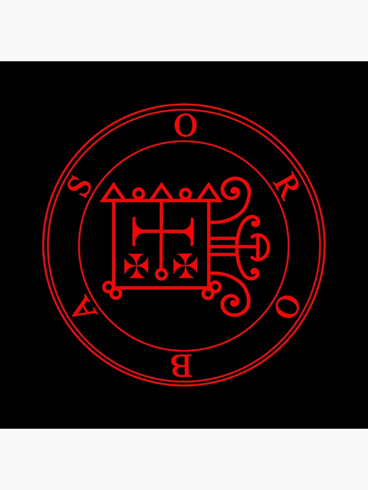 "Orobas - Goetia (red)" Poster for Sale by Shadow-Kingdom | Redbubble