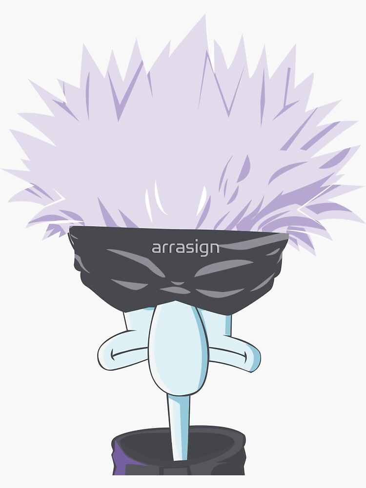 "Gojo Squid" Sticker by arrasign | Redbubble