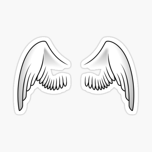 "Halo Angel Wings Merch" Sticker for Sale by AmigoLucrative | Redbubble