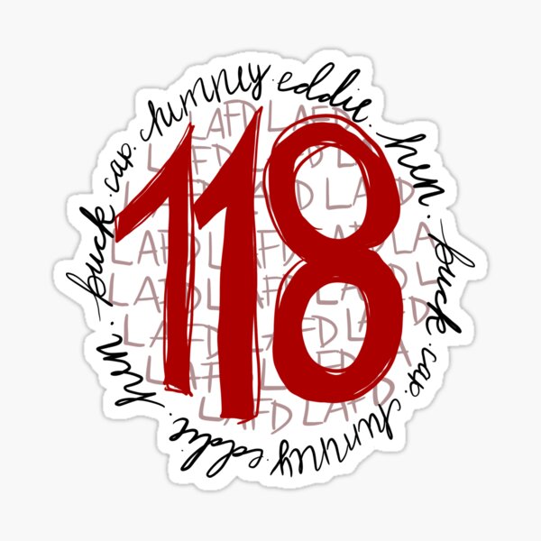 "lafd station 118" Sticker for Sale by sunshinexbomb | Redbubble