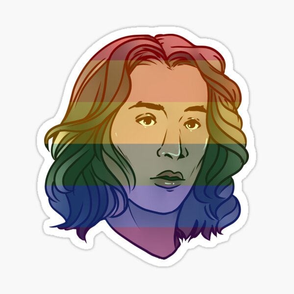 "Rainbow Pride 90s Keanu Reeves" Sticker for Sale by RoseSneeze | Redbubble