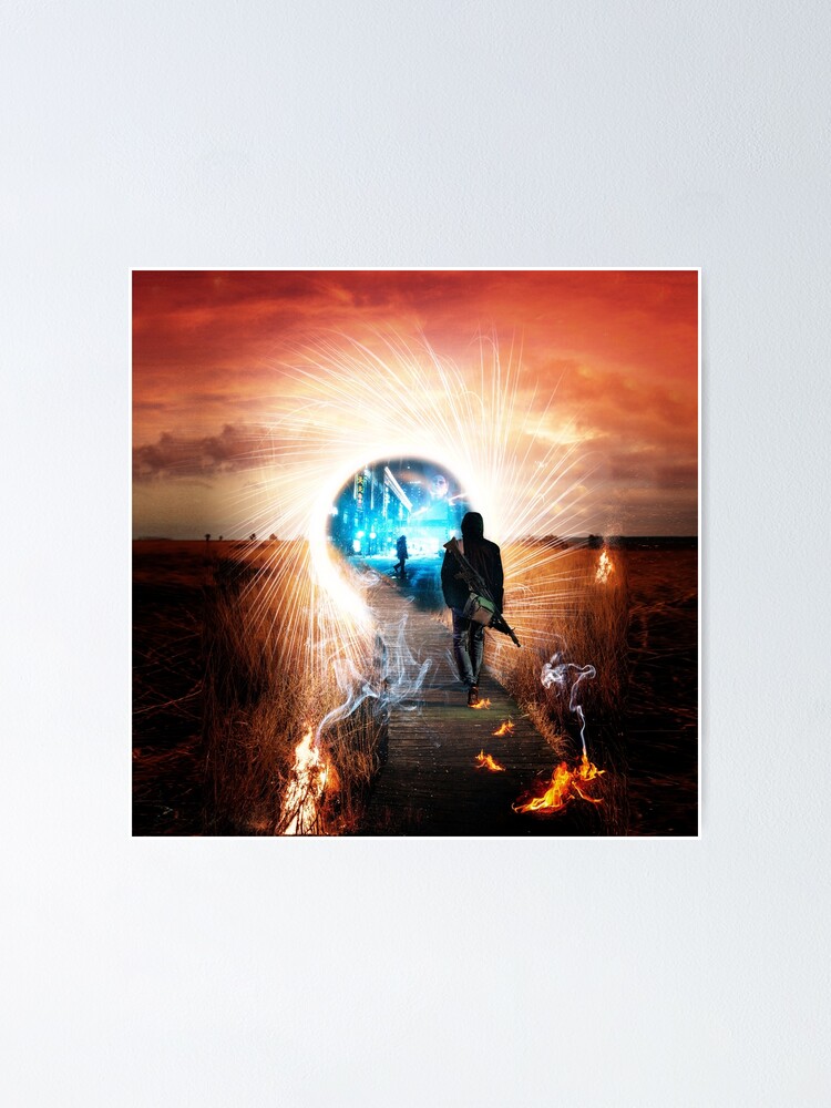 " Dimension Shift - Fire Walker Wormhole" Poster for Sale by vinpez ...