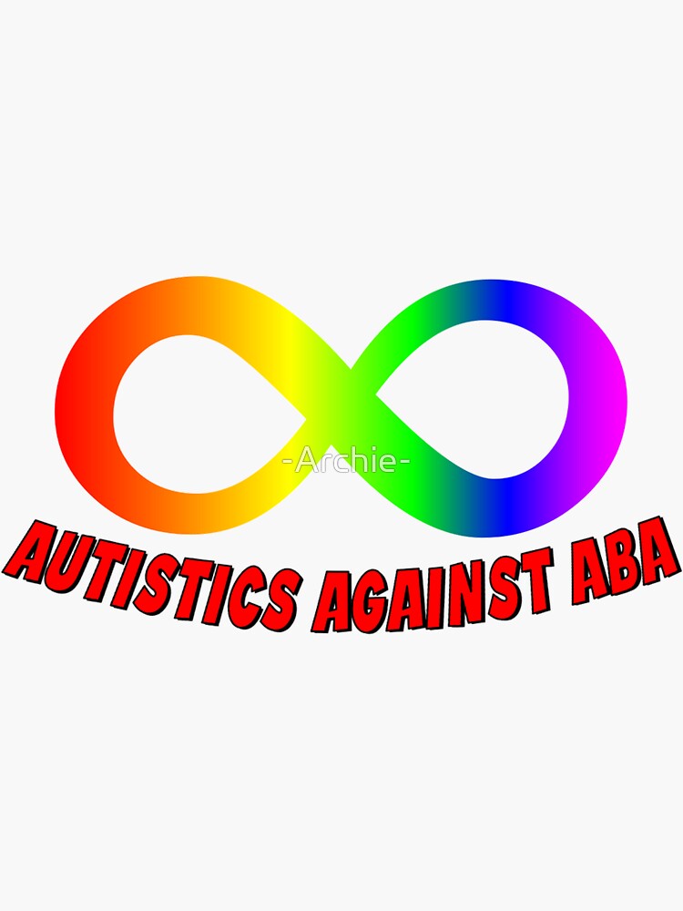 "Anti ABA Rainbow Infinity " Sticker for Sale by -Archie- | Redbubble