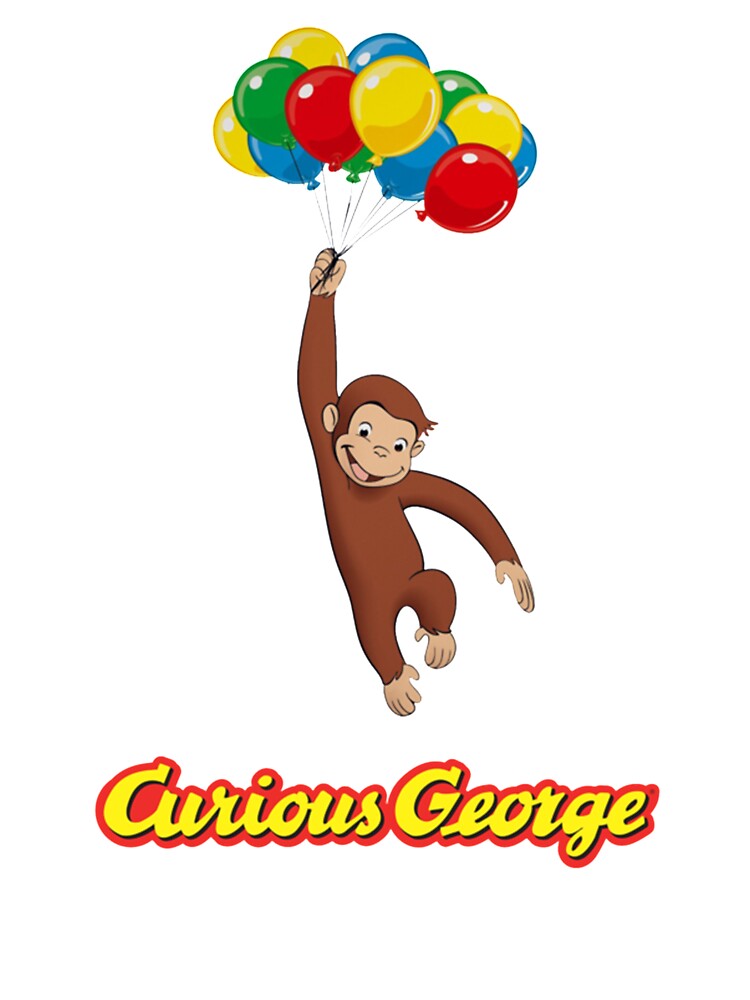 "Curious George Balloon Edition " Kids T-Shirt for Sale by ...