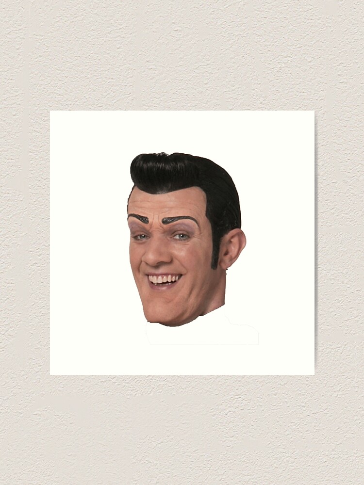 "Robbie Rotten Face - We Are Number One Meme Lazytown" Art Print by ...