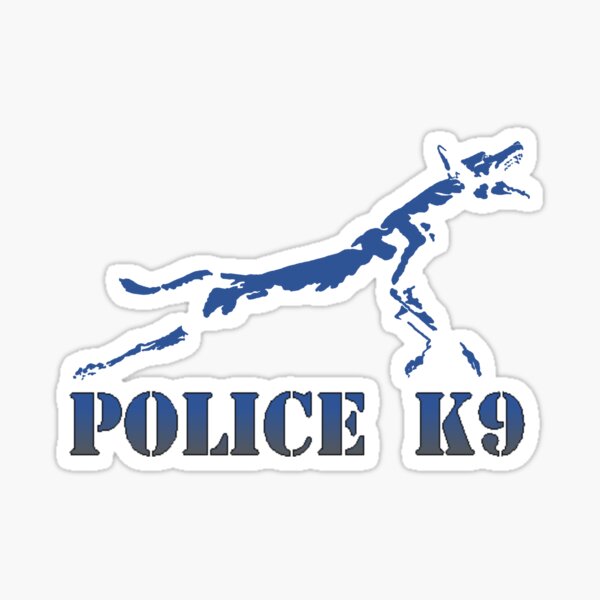 "Police K9" Sticker for Sale by Possumpouch12 | Redbubble