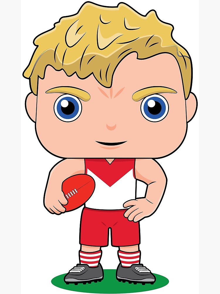 "Cute Sydney Swans Football Mascot" Poster for Sale by essjaydesigns ...