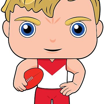 "Cute Sydney Swans Football Mascot" Poster for Sale by essjaydesigns ...