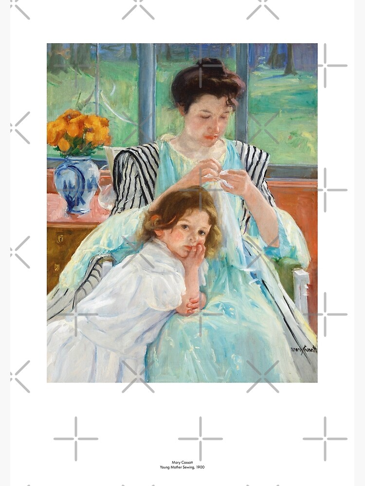 "Mary Cassatt - Young Mother Sewing 1900" Poster for Sale by Store ...