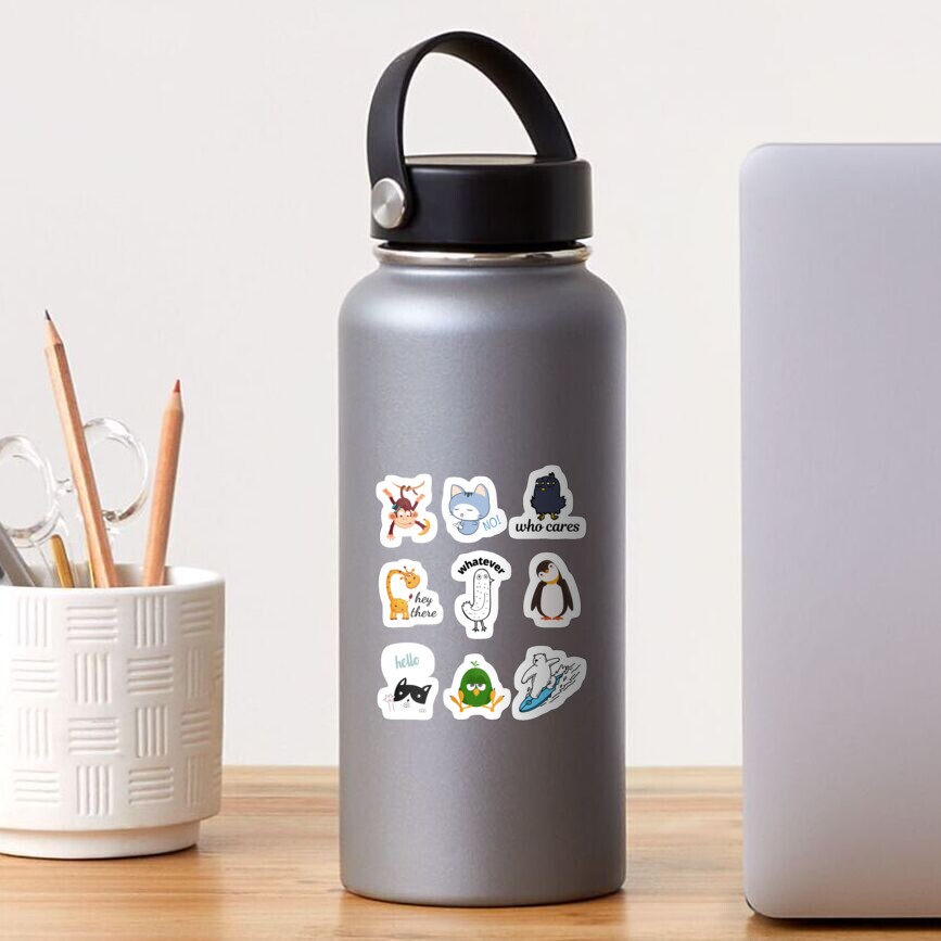"Funny and cool animals sticker pack" Sticker by thatgeekshop | Redbubble