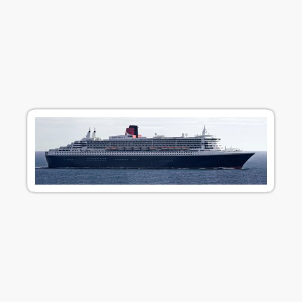 "QUEEN MARY 2 " Sticker for Sale by RMSTitanicShop | Redbubble