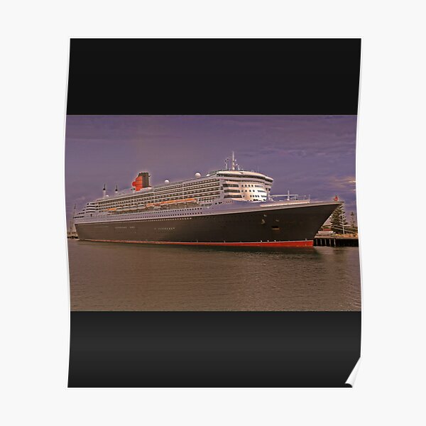 "Queen Mary 2. From Photo to Painting. " Poster for Sale by ...