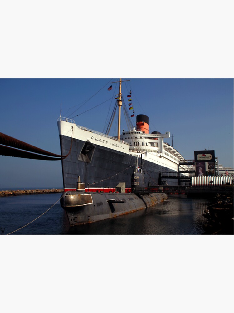 "Queen Mary Long Beach " Sticker for Sale by RMSTitanicShop | Redbubble